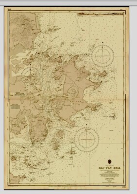 1900-Now - 1968 Admiralty Map Chart