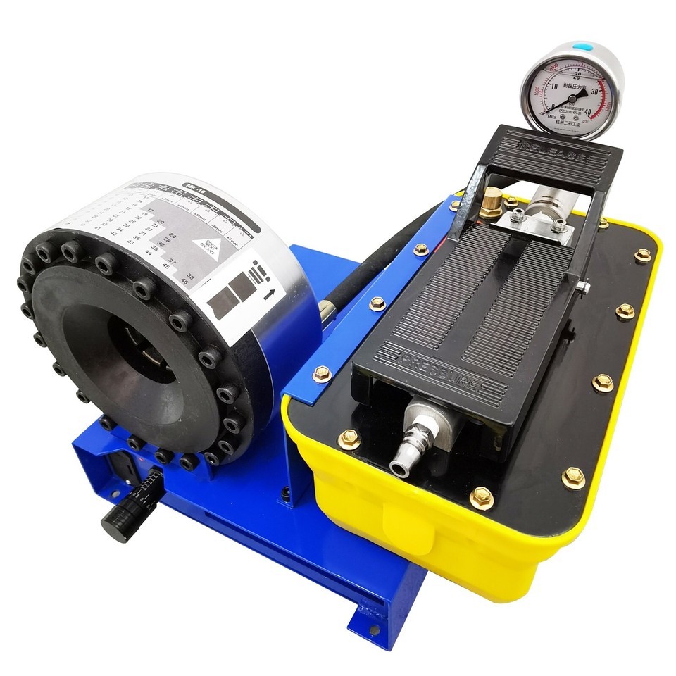1" Pneumatic Hose Crimper Hydraulic Portable Crimping Clamping Machine ...