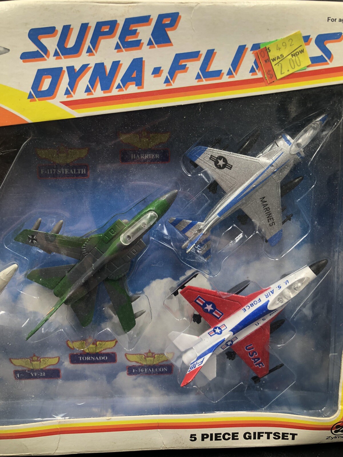 Vtg 1995 ZYLMEX Super Dyna Flites 5 Piece Diecast Metal Military ...