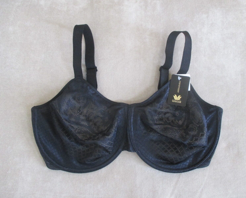 NEW WACOAL 'Visual Effects' Minimizer Bra Size 38 H Black #857210 $72 ...
