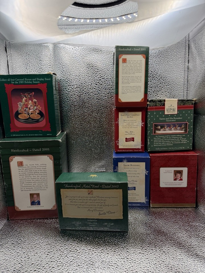 Hallmark Ornaments Keepsake Lot of 8 Christmas with Boxes Collectors | eBay