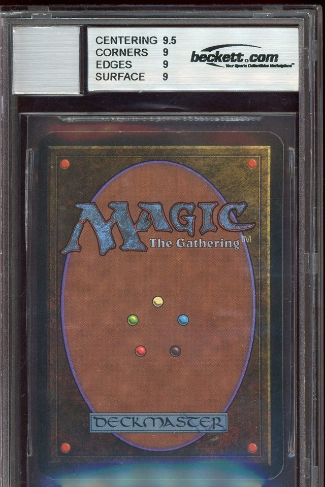 SIGNED BGS/JSA 9/10 Alpha Black Lotus ~ QUAD+9.5 ~ Vintage MTG/Magic ...