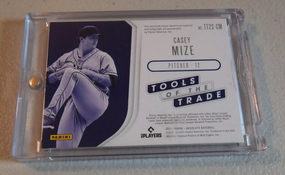 Casey Mize 2021 Absolute Rookie Patch Auto RPA Autograph RC 1/1 Tigers ...