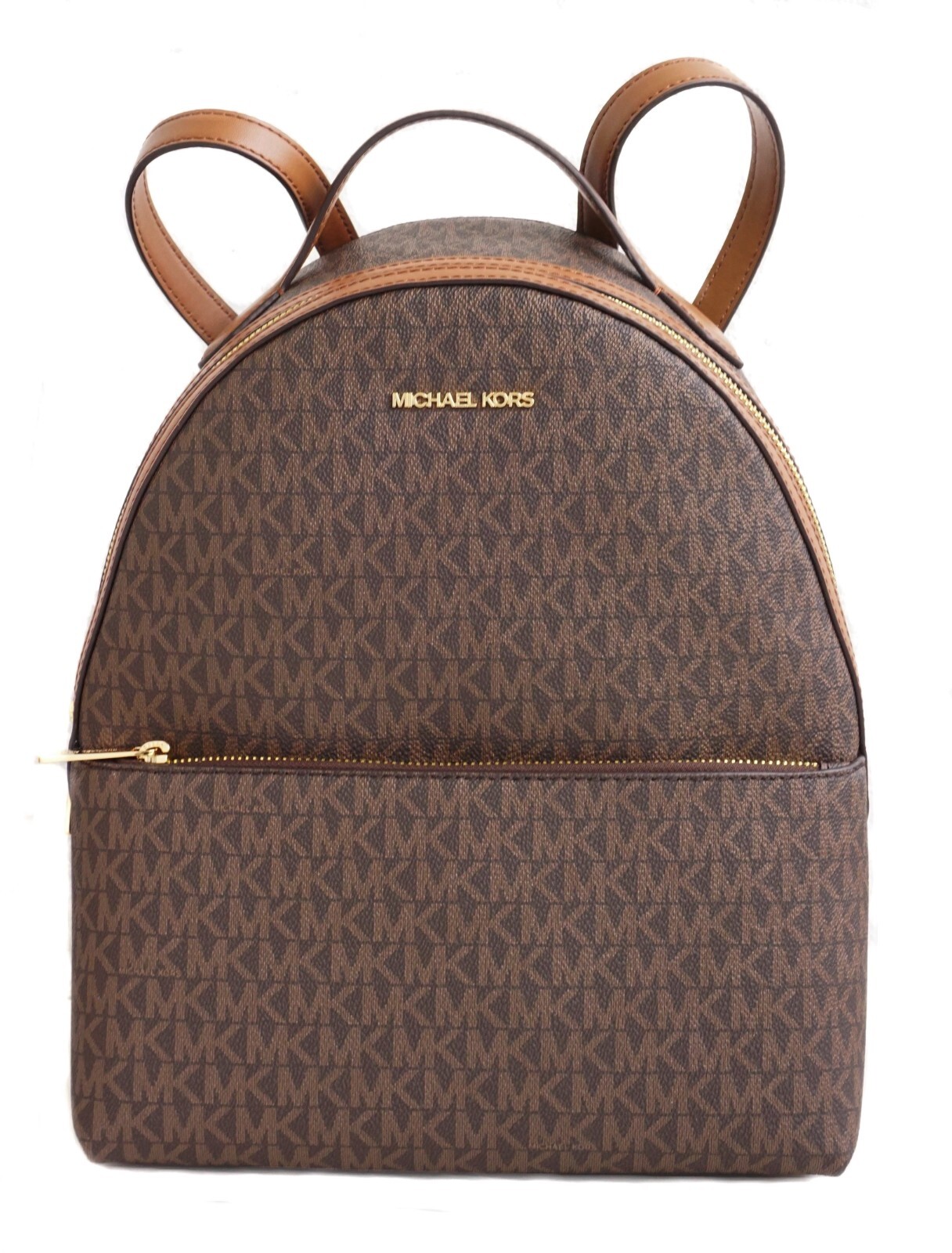 Michael Kors Damen Rucksack Tasche MK Sheila MD PKT Backpack Logo Braun ...