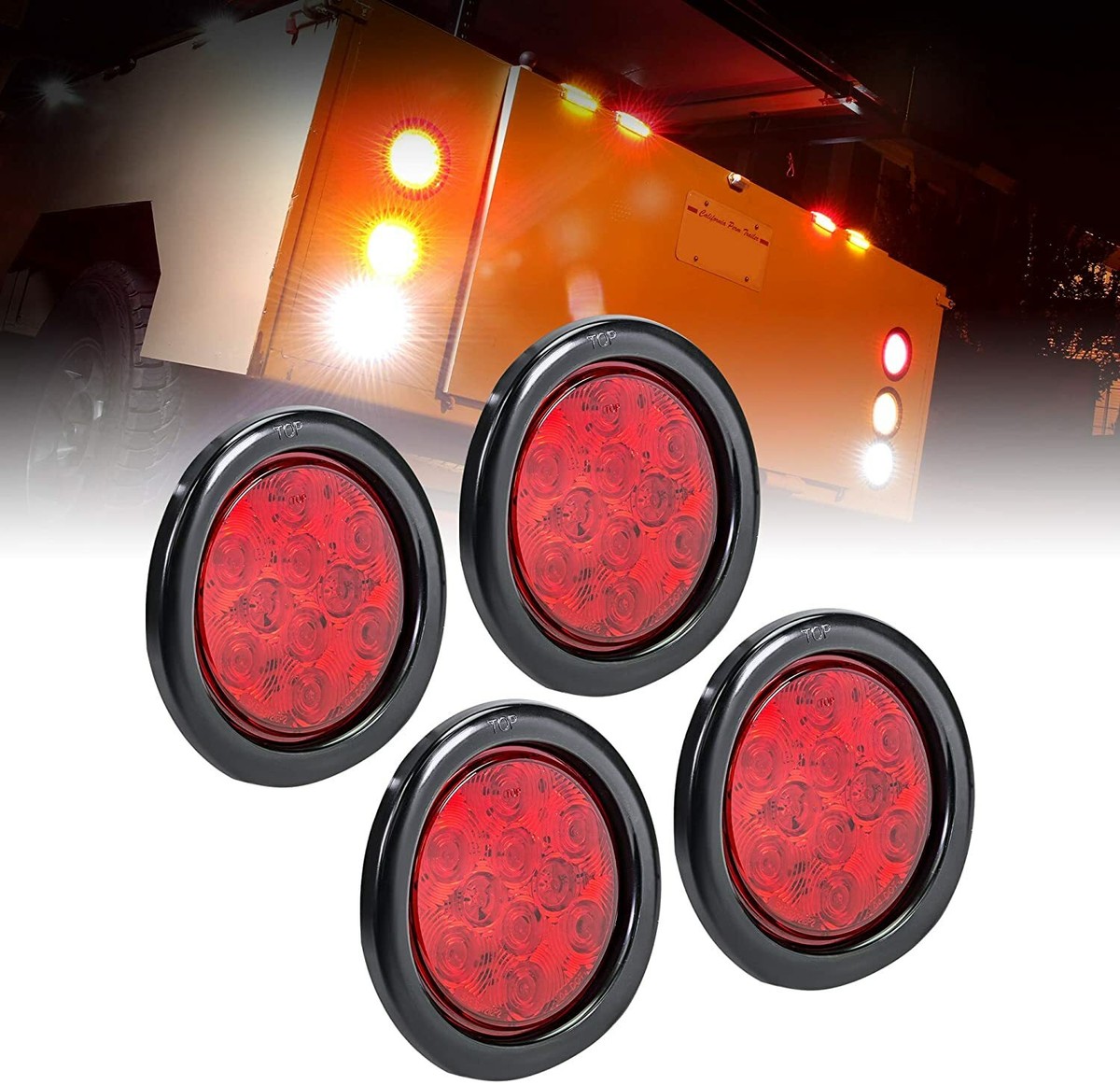 Replacement Led Tail Lights For Rv 2X Led Trailer Lights Tail Lamp