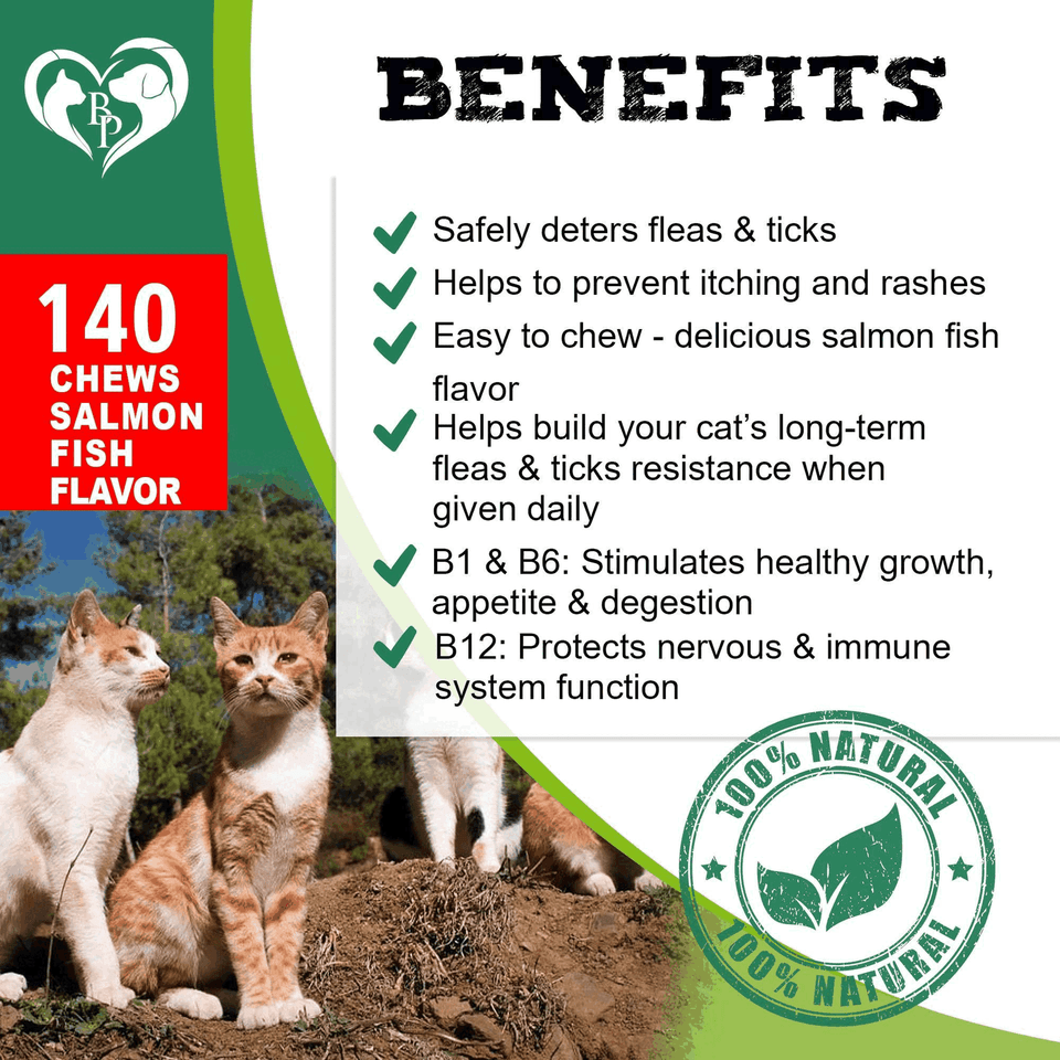 Insects Prevention Chewable Pills for Cats Revolution Oral Treats for ...