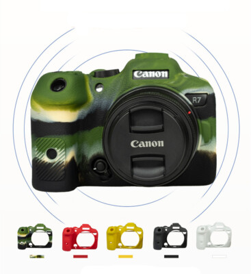 Silicone Armor Skin Camera Case Body Cover Protector for Canon EOS R7 ...