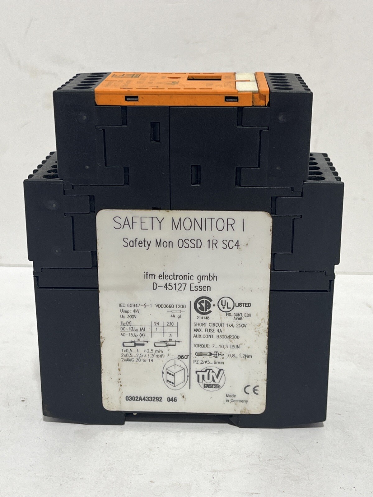 ifm Electronic Safety Monitor II Model AC004S for sale online | eBay
