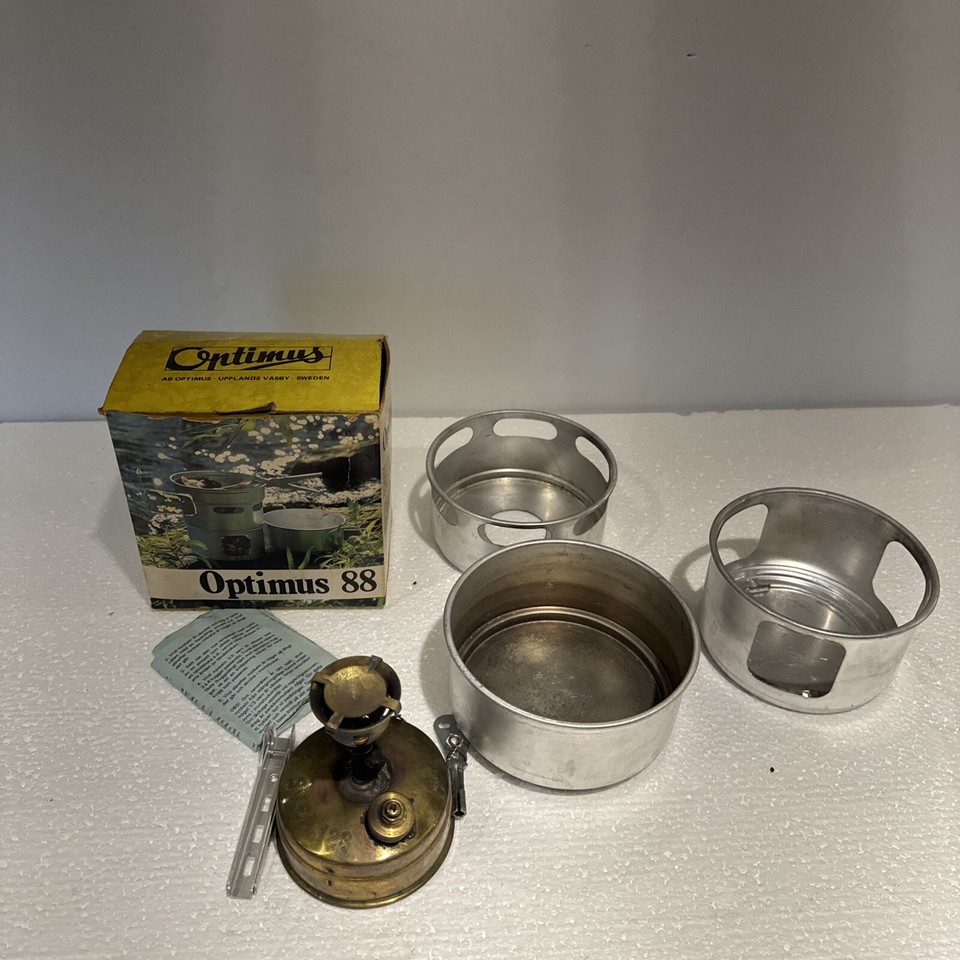 Optimus 88 Svea 123 Gas Camp Stove Cook Set • Backpacking • Sweden | eBay