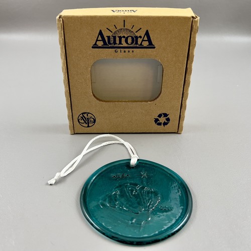 Aurora Glass 2011 Bulldog Wish Ornament Suncatcher Blue Teal | eBay