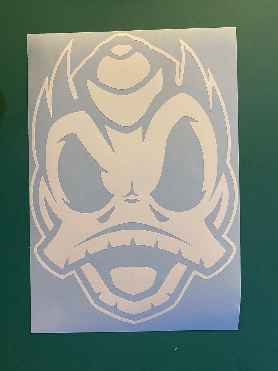 Oregon Fighting Duck Logo Oregon Ducks Combat Duck Decal Sticker Die