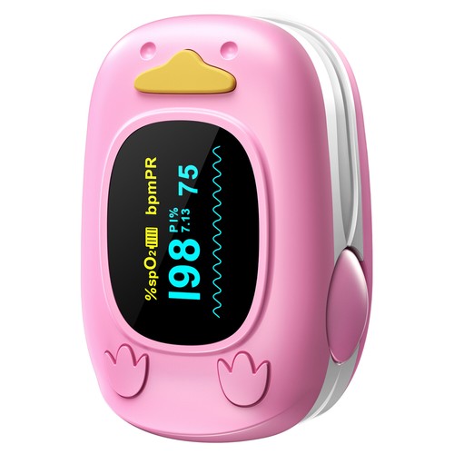 Kids Pulse Oximeter Fingertip Pediatric Neonatal SpO2 PR Oxygen Monitor ...