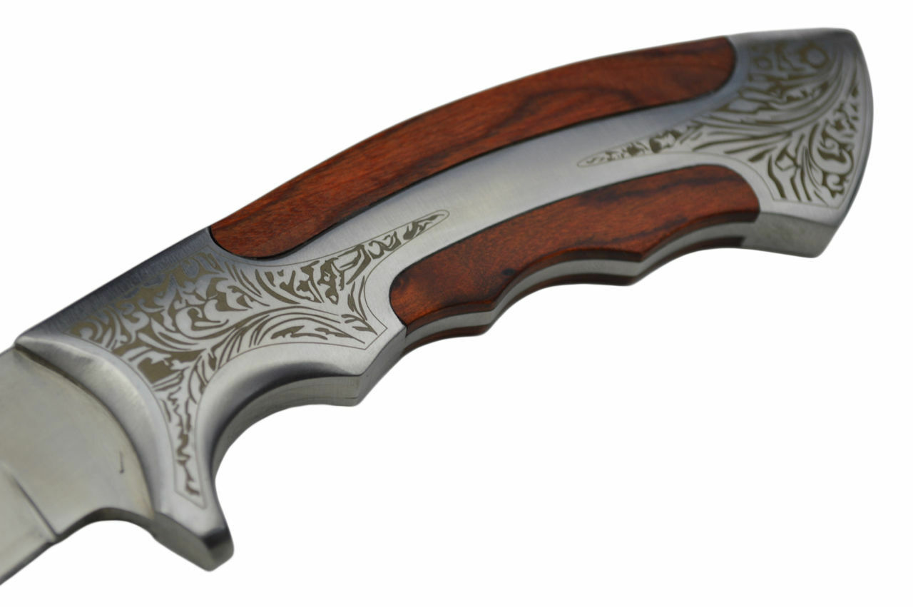 10" Ridge Runner Wood Hunting Skinning Survival Fixed Blade Full Tang ...