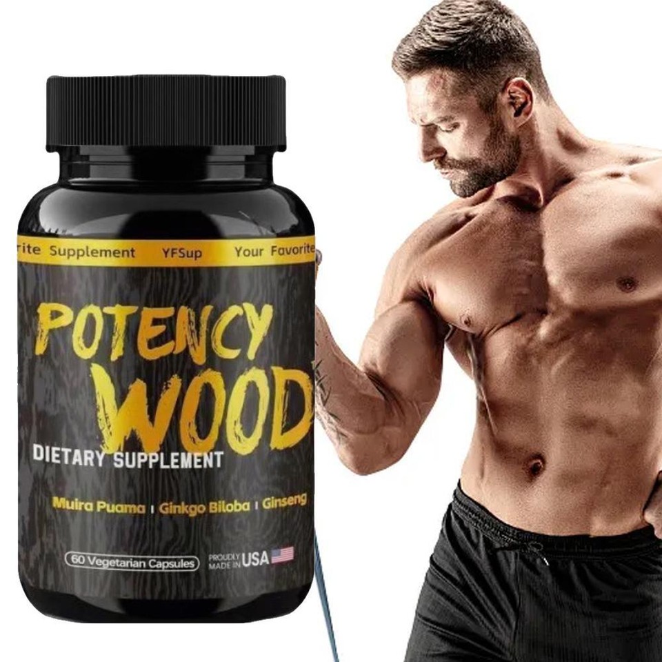 3PCS Potency Wood Capsule Pure Natural Herbal Formula Supplement ...