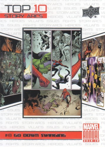 2018-19 Marvel Annual Trading Card Top 10 Story Arcs #TS8 Go Down Swinging | eBay