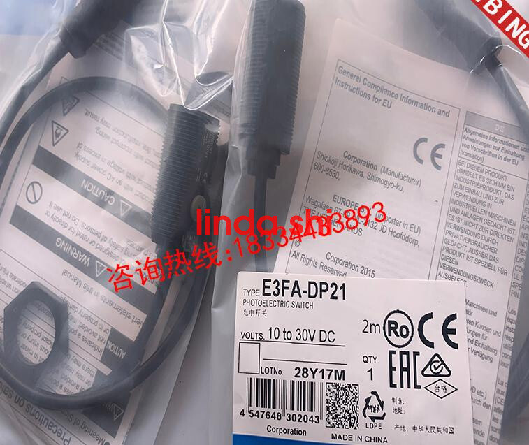 Omron M18 Photoelectric Sensor (E3FA-RP21) for sale online | eBay