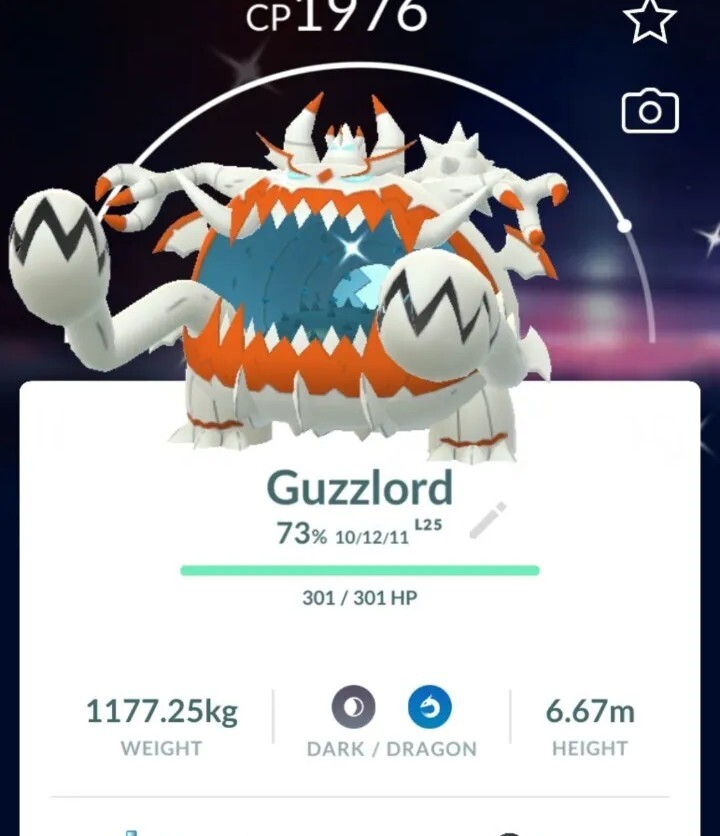 Pokemon New Release Ultra Beast Shiny Guzzlord Fast & Safe Registered ...