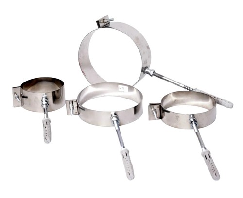 Chimney Bracket Flue Liner Support Clamp Stove Pipe Clip with Spike ...