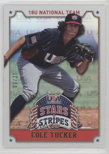 2015 Panini Stars and Stripes Longevity Team Logo Gold /25 Cole Tucker ...