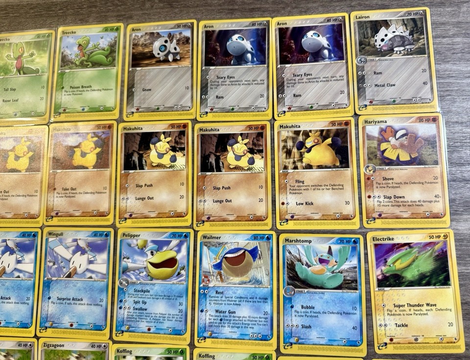 Vintage Pokémon TCG Ruby & Sapphire Card Lot (30 Cards) Mostly LP, Some ...