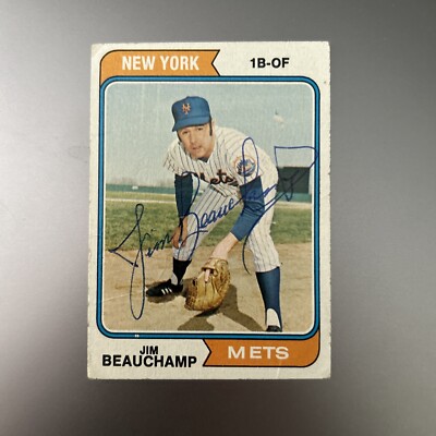 JIM BEAUCHAMP 1974 TOPPS AUTOGRAPHED SIGNED AUTO BASEBALL CARD | eBay