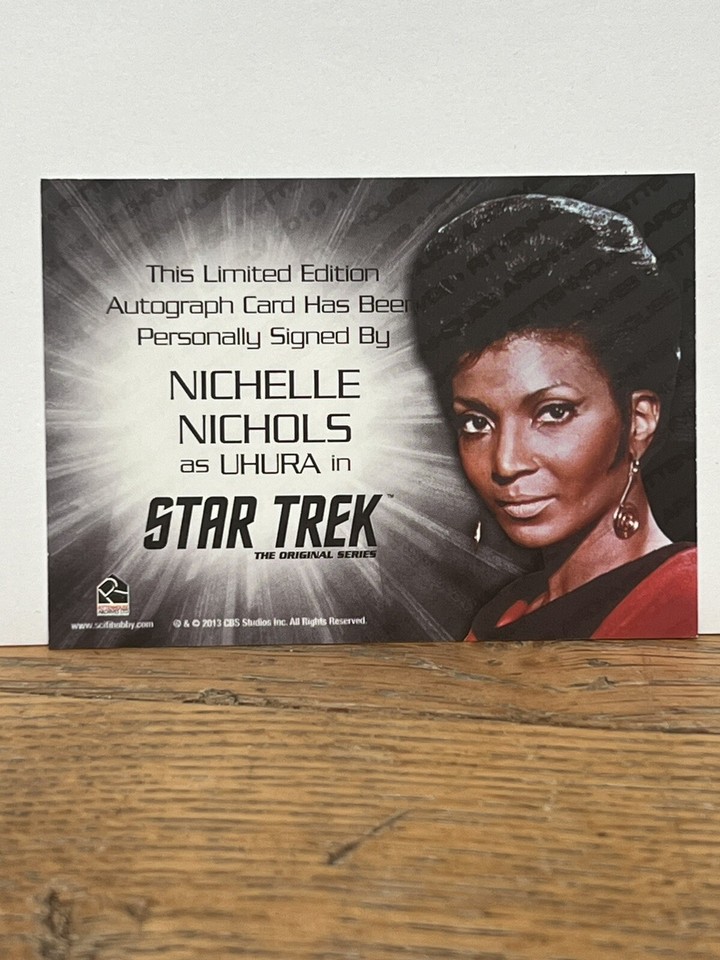 Star Trek Autograph Card 2016 50th Anniversary Silver Nichelle Nichols ...