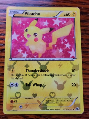 PL Pikachu RC7/RC25 Holo, 2013 Pokemon Legendary Treasures Radiant ...