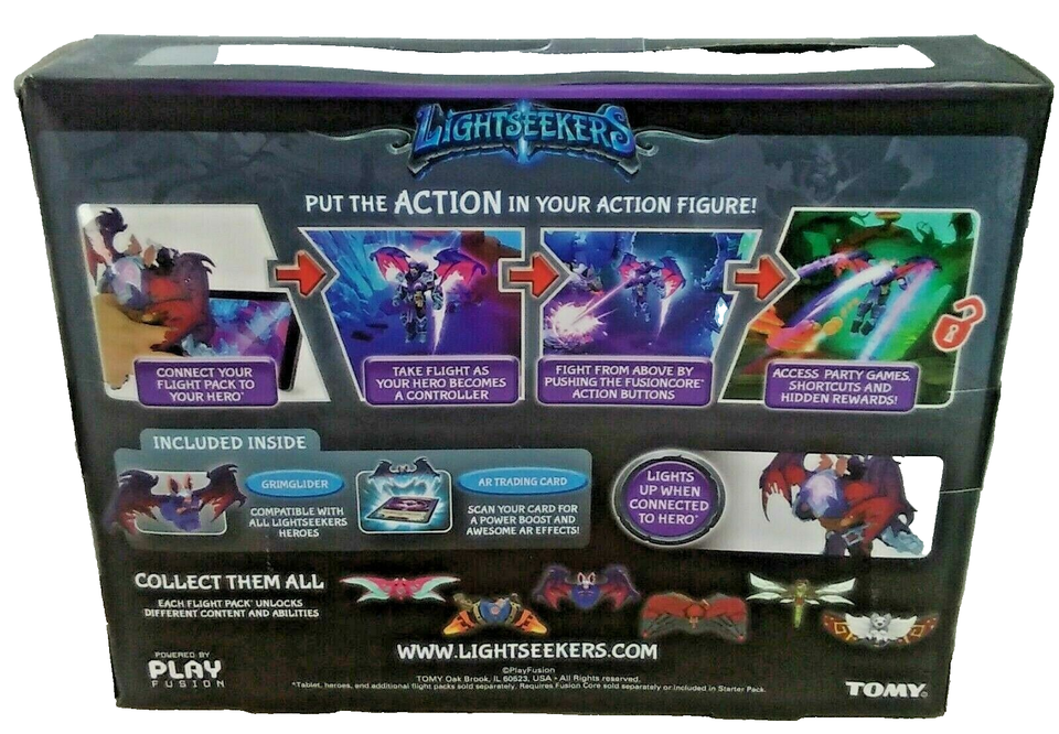 TOMY Lightseekers Awakening Flight Pack Figure and Trading Card ...