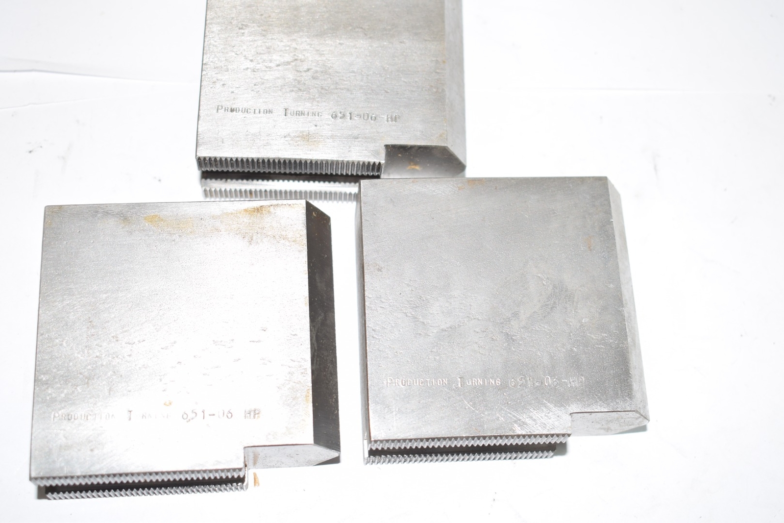 Pack of 3 Production Turning 651-06-HP Soft Chuck Jaws 3-1/4'' OAL | eBay