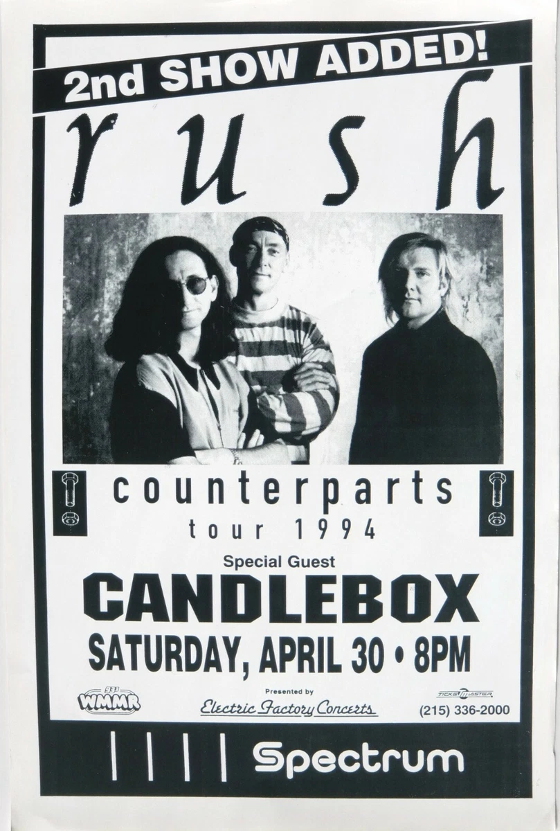 Rush Counterparts Tour