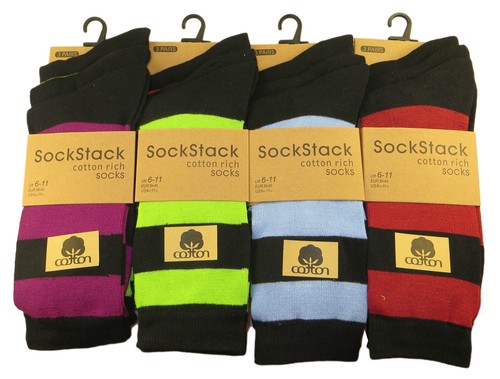 12 Pairs of Mens Designer Socks, Cotton Rich Designs by SockStack, Size 6-11 | eBay UK