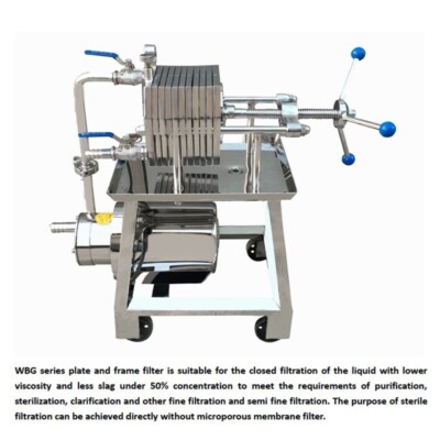 200 type Stainless Steel Filter Press Filter Machine Lab Filtration ...