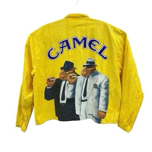 Camel Cigarettes Joe Camel Tyvek Zip Up Windbreaker Jacket XL | eBay
