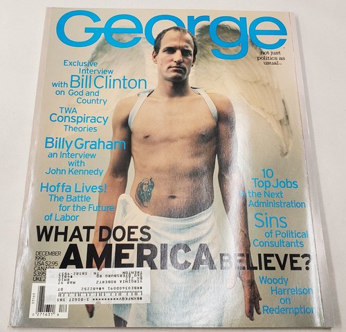 George Magazine December 1996 Woody Harrelson Bill Clinton Billy Graham ...