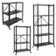 HealSmart 3/4/5Tier Heavy Duty Foldable Metal Rack Storage Shelving ...