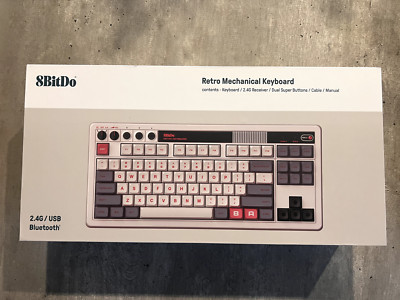 8BitDo Retro 108 Mechanical Keyboard with 108 Keys and Integrated ...