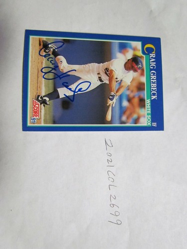 1991 Score Craig Grebeck signed Baseball Card | eBay