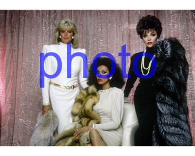DYNASTY #6743,JOAN COLLINS,diahann carroll,LINDA EVANS,in fur coats ...