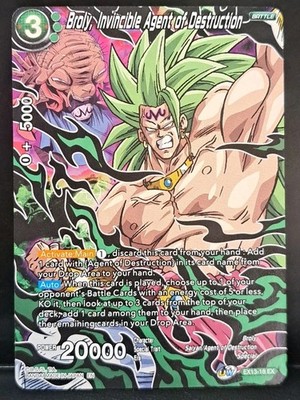 EX13-18 EX SS3 Broly Invincible Agent Of Destruction Dragon Ball Super ...