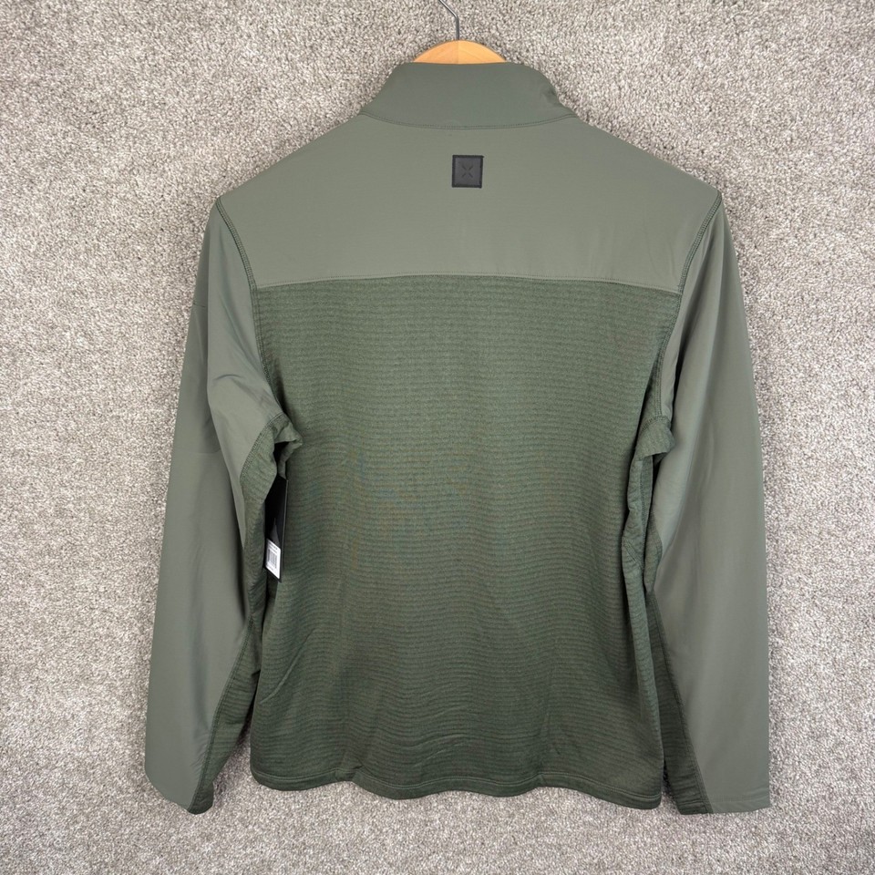 TEN THOUSAND Tactical Overzip Mens Green 1/4 Zip Pullover Jacket Medium ...