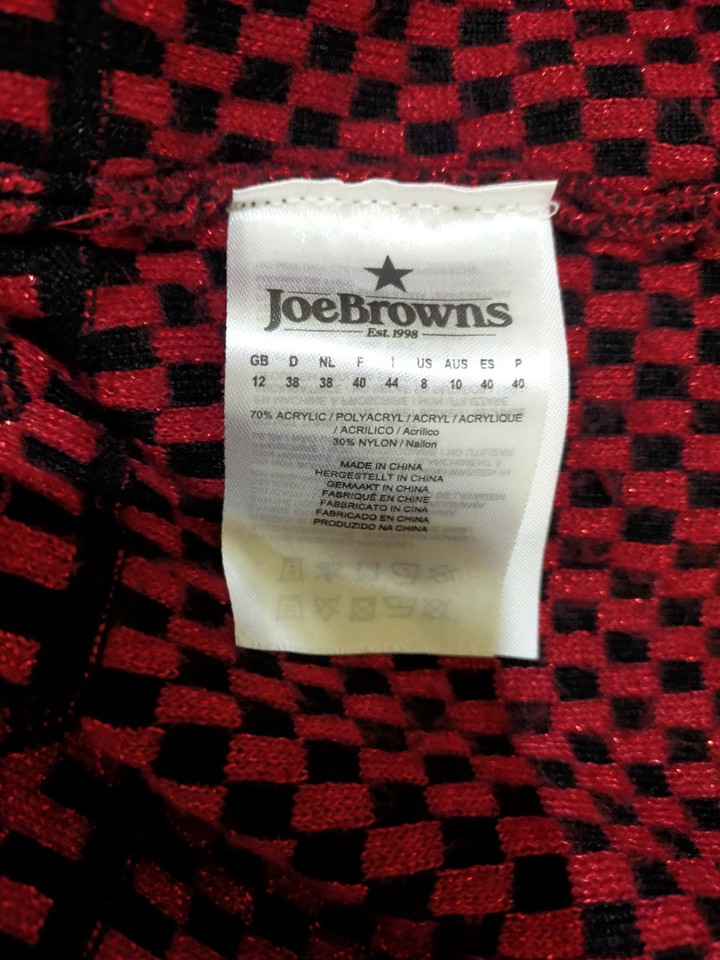 JOE BROWN SLIM FIT SPARKLY KNITTED DRESS WITH MATCHING SNOOD. SIZE 12 ...