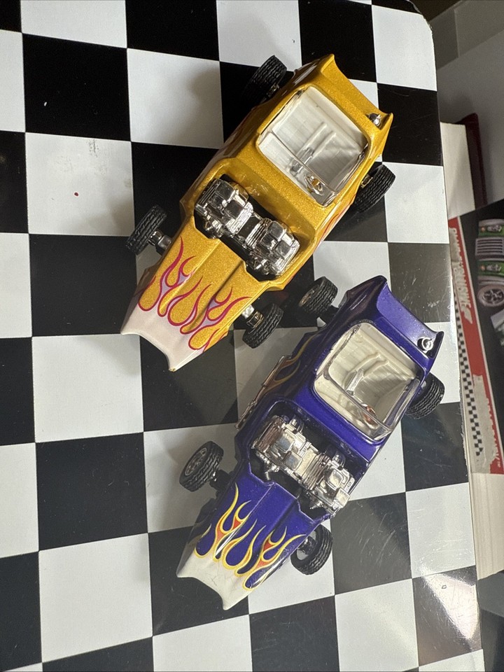 Hot Wheels Invader Hot Rod Dual V8s Purple W Flames 🔥 Combined Shipping ...