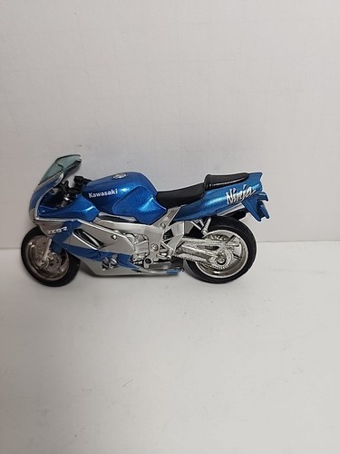 Maisto Motorcycle Kawasaki Ninja Blue Silver ZX9R ZX-9R | eBay