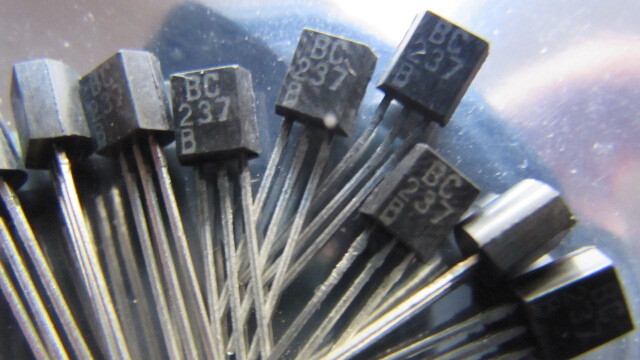 BC237B INTERMETALL / ITT Germany 45V 100mA NPN Transistor TO-92 10pcs ...