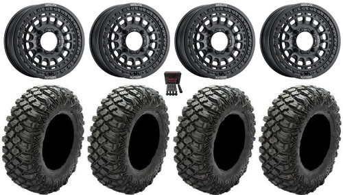 Metal FX Hitman Bdlk 15" Wheels Bk 33" Crawler XR Tires Polaris ...