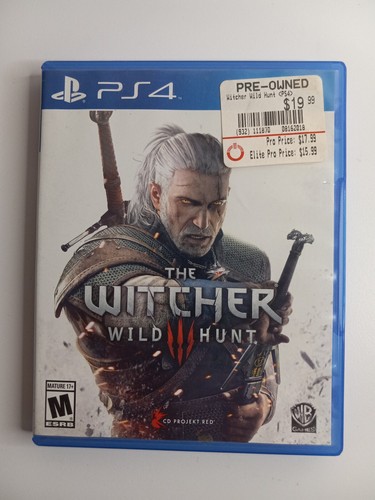 The Witcher III: Wild Hunt (Sony PlayStation 4, PS4 - 2015)w/Manual ...
