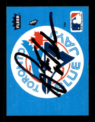 1985 Fleer Team Logo Stickers - Pete Walker - On Card Autograph | eBay