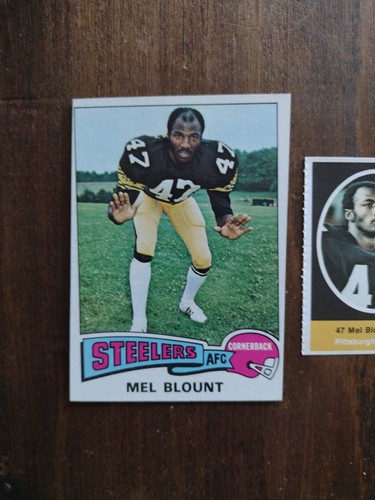 1975 Topps 12 MEL BLOUNT ROOKIE Pittsburgh Steelers HOF NRMT read ...