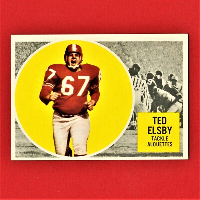 Ted Elsby - 1960 - Alouettes - Topps CFL - #41 - (EX+) - A8 | eBay