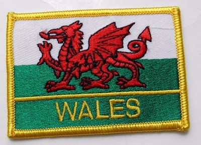 WALES WELSH UNITED KINGDOM FLAG EMBROIDERED PATCH 3 INCHES | eBay
